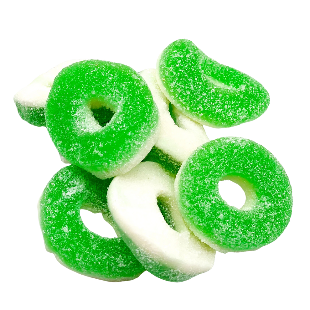 Swedish Candy Wholesale| Sour Apple Rings 1 kg – Swedish Candy Wholesale